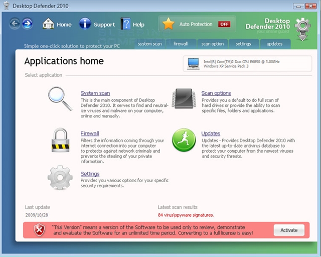 Desktop Defender 2010 Removal - RemoveVirus.org