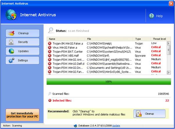Remove Internet Antivirus - RemoveVirus.org