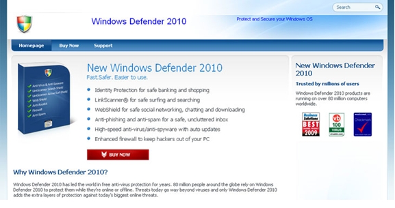 Windows Defender 2010 Virus - RemoveVirus.org