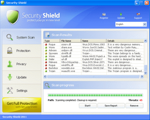 Security Shield 2011 Removal - RemoveVirus.org
