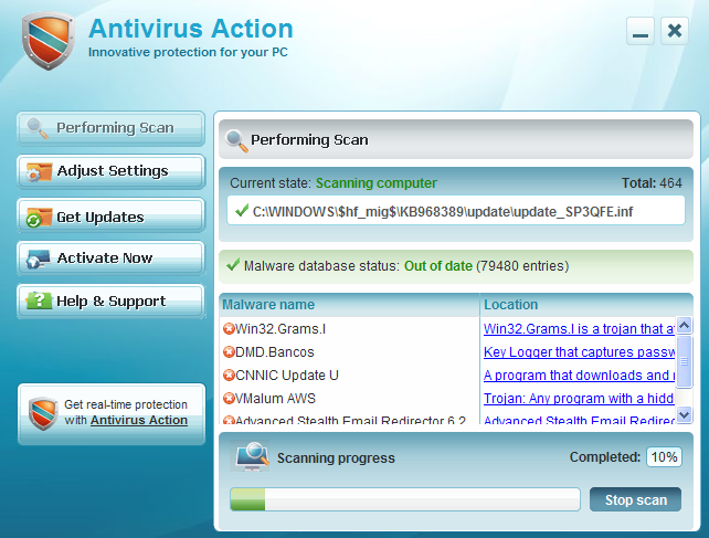 Antivirus Action Virus Removal - RemoveVirus.org
