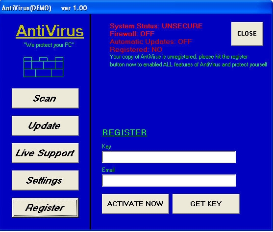Antivirus Demo Virus Removal Threat - RemoveVirus.org