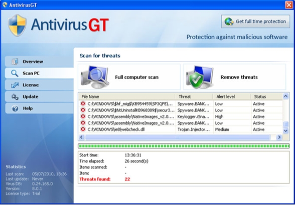 Antivirus GT Virus Removal Guide - RemoveVirus.org