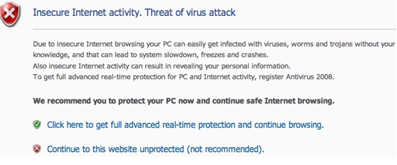 Insecure Internet Activity Threat of Virus Attack - RemoveVirus.org