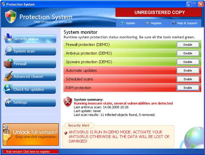 Protection System Removal - RemoveVirus.org